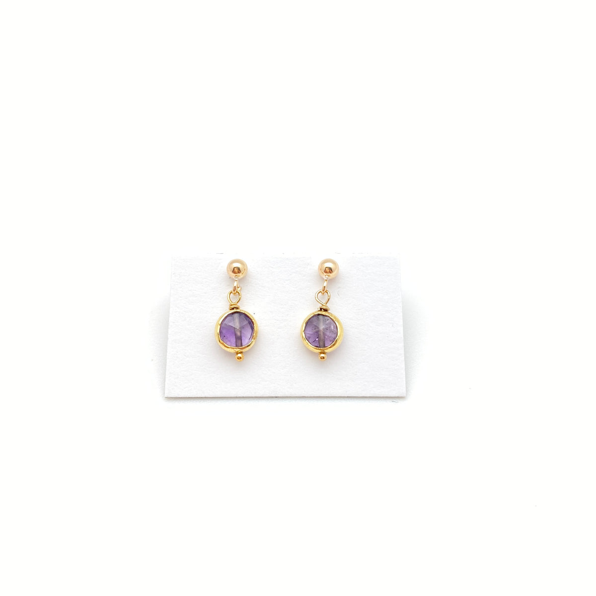 Caitlyn Earrings - Amethyst – JLynn Jewelry