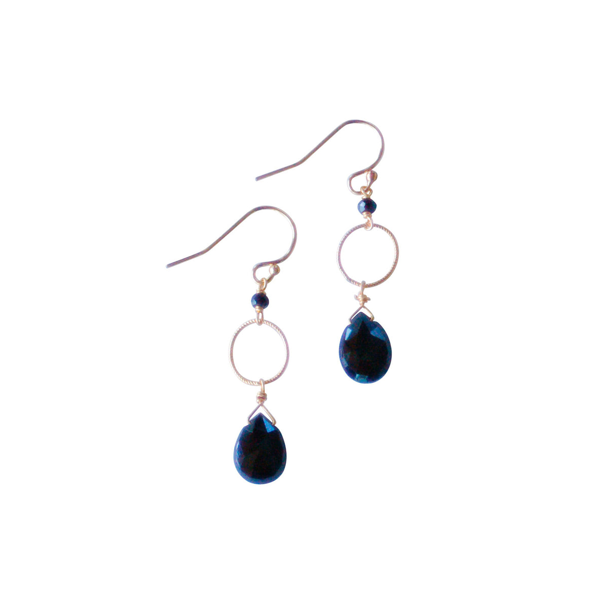 Julie Earrings - Black Garnet – JLynn Jewelry
